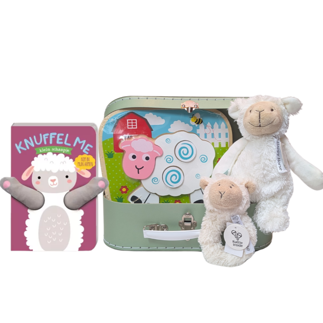 Schaapje, Schaapje - Knuffelmand met Educatief Speelgoed voor Baby's ...